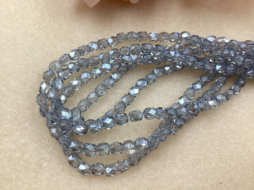 4x4x4mm Powder Blue Cuboid Beads | GGC Treasures