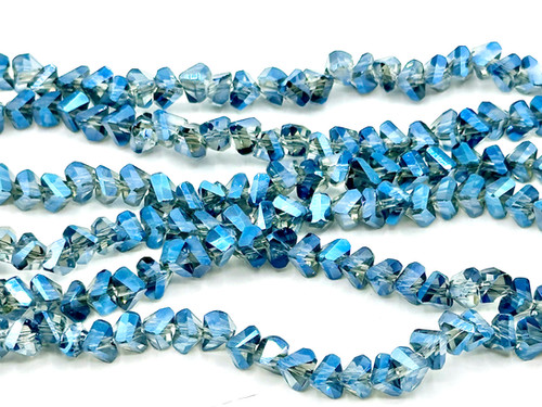 4.5x5.5 mm Faceted Glass Triangle Beads (Select Color) | GGC Treasures