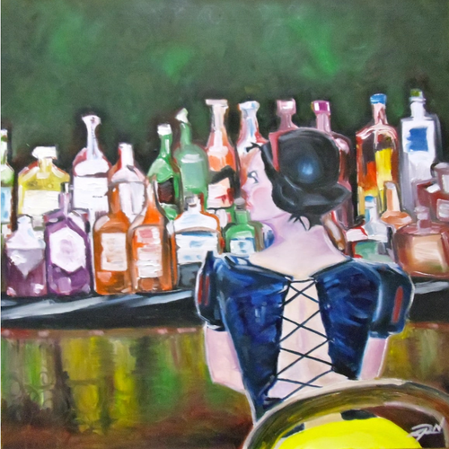 Snow White in a Downtown Bar / Oil Painting | NVR Connected