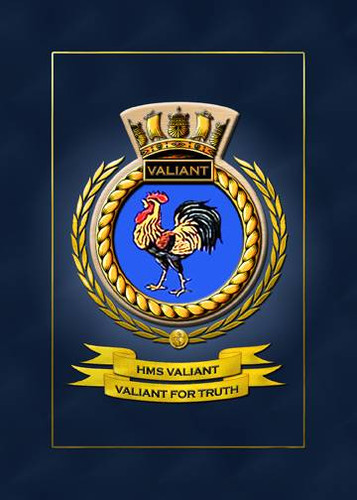 HMS VALIANT - SHIPS CREST | JACKS TAXI