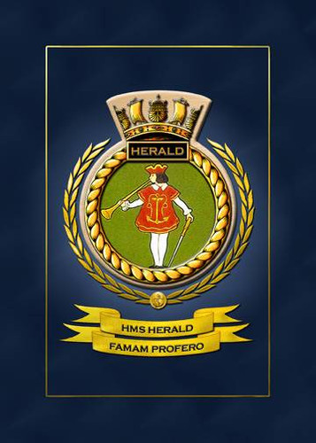 HMS HERALD - SHIPS CREST | JACKS TAXI