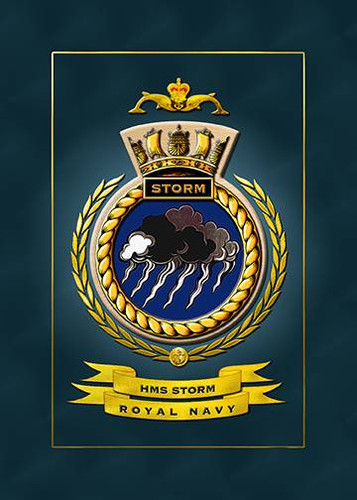 HMS STORM - SUBMARINE - SHIPS CREST | JACKS TAXI