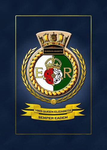HMS QUEEN ELIZABETH - SHIPS CREST | JACKS TAXI