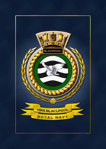 HMS BLACKPOOL - SHIPS CREST | JACKS TAXI
