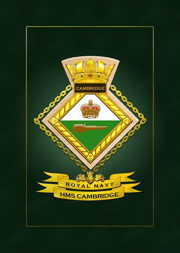 HMS CAMBRIDGE - SHORE ESTABLISHMENT - SHIPS CREST | JACKS TAXI