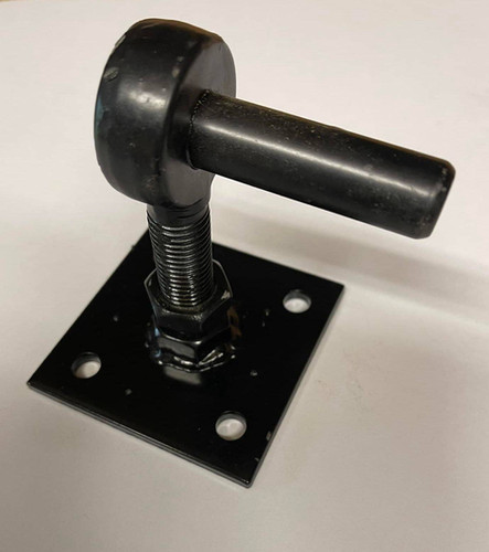 4 inch by 4 inch Galvanised Adjustable Hooks on Plates - 19mm Pin ...