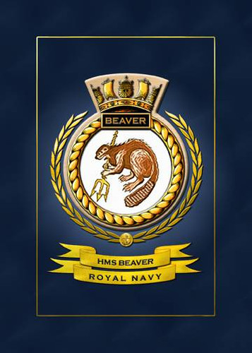 HMS BEAVER - SHIPS CREST | JACKS TAXI