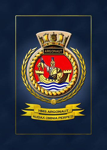 HMS ARGONAUT - SHIPS CREST | JACKS TAXI