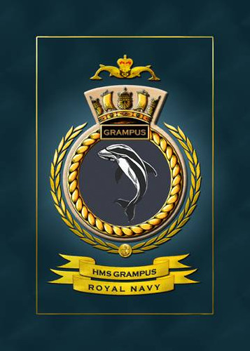 HMS GRAMPUS - SUBMARINE - SHIPS CREST | JACKS TAXI
