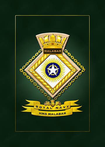 HMS MALABAR - SHIPS CREST | JACKS TAXI