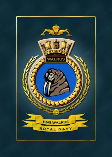 HMS WALRUS - SUBMARINE - SHIPS CREST | JACKS TAXI