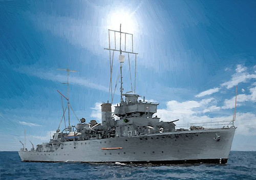 HMS BRAMBLE - RUSSIAN ARCTIC CONVOY "J11" | JACKS TAXI