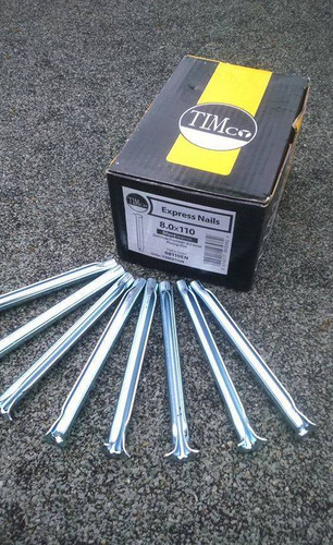 100 Box of 150mm by 8mm Express Nails | Gate Fittings Direct