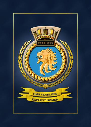 HMS FEARLESS - SHIPS CREST | JACKS TAXI
