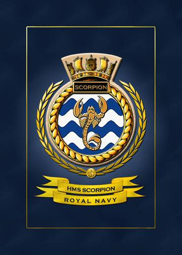 HMS SCORPION - SHIPS CREST | JACKS TAXI