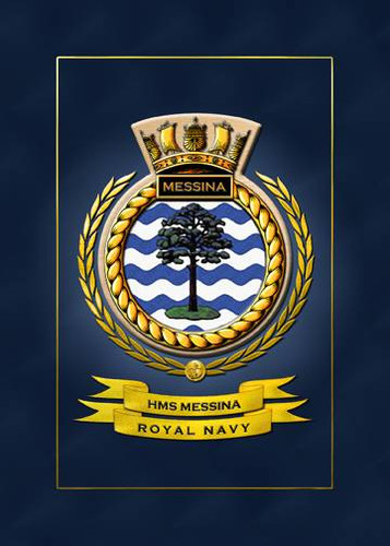 HMS MESSINA - SHIPS CREST | JACKS TAXI