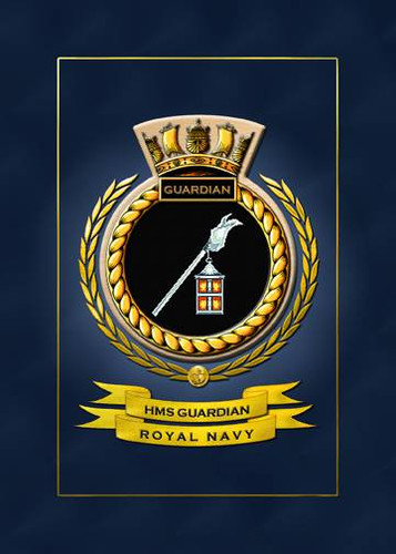HMS GUARDIAN - SHIPS CREST | JACKS TAXI