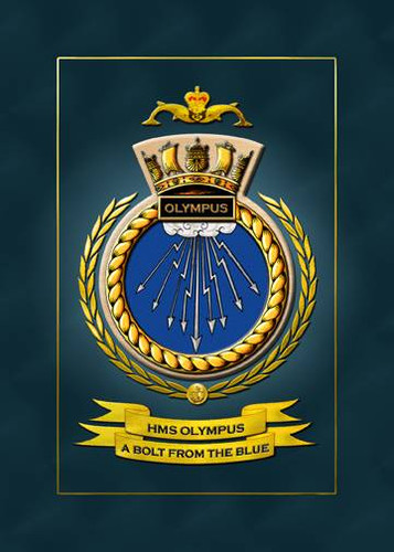 HMS OLYMPUS - SUBMARINE - SHIPS CREST | JACKS TAXI
