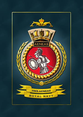 HMS AENEAS - SUBMARINE - SHIPS CREST | JACKS TAXI