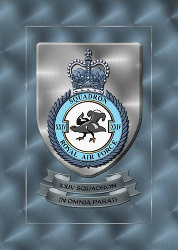 RAF SQUADRON CREST 24 Squadron | JACKS TAXI