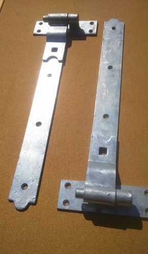 Pair of galvanised 48 inch cranked Hook & Band hinges | Gate Fittings ...