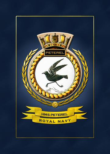 HMS PETEREL - SHIPS CREST | JACKS TAXI