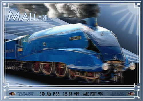 LNER - 1930s Style Poster "Mallard" | JACKS TAXI
