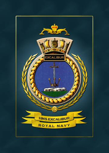 HMS EXCALIBUR - SUBMARINE - SHIPS CREST | JACKS TAXI