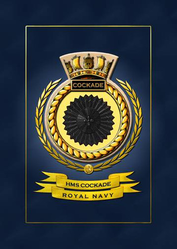 HMS COCKADE - SHIPS CREST | JACKS TAXI