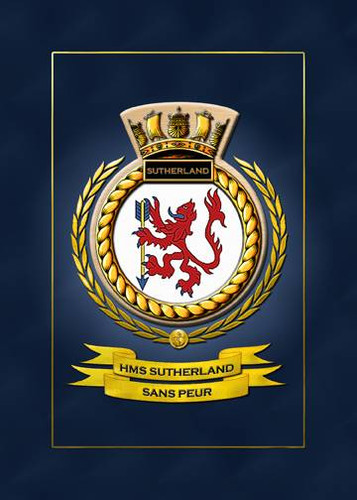 HMS SUTHERLAND - SHIPS CREST | JACKS TAXI