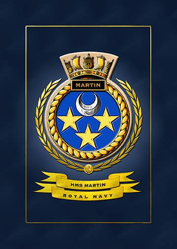 HMS MARTIN SHIPS CREST | JACKS TAXI