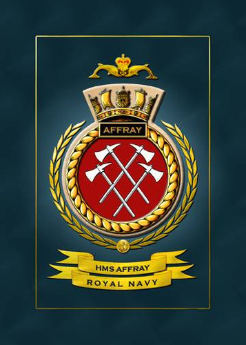HMS AFFRAY - SUBMARINE - SHIPS CREST | JACKS TAXI