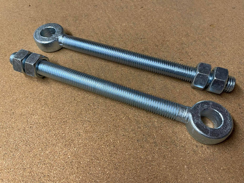 Pair of 250mm long by 20mm diameter BZP gate eyes | Gate Fittings Direct