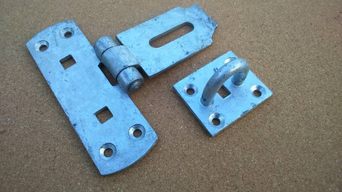 Vertical Heavy Duty Hasp and Staple Galvanised | Gate Fittings Direct