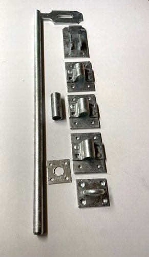 24 inch Heavy Duty Galvanised Pad lockable Garage Door Drop Bolt | Gate ...