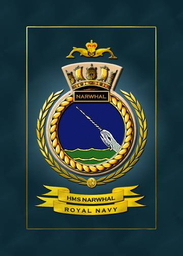 HMS NARWHAL - SUBMARINE - SHIPS CREST | JACKS TAXI