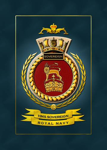 HMS SOVEREIGN - SUBMARINE - SHIPS CREST | JACKS TAXI