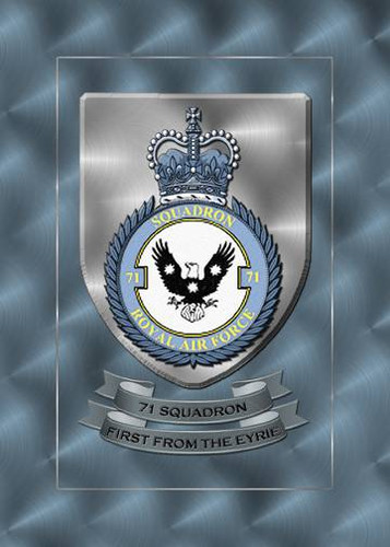 RAF SQUADRON CREST 71 Squadron | JACKS TAXI