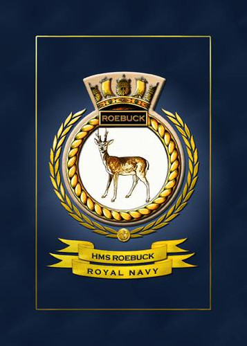 HMS ROEBUCK - SHIPS CREST | JACKS TAXI