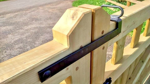 Heavy duty padlockable Throw Over Loop for 3 inch Wooden Gates 18 ...