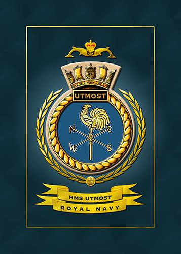 HMS UTMOST - SUBMARINE - SHIPS CREST | JACKS TAXI