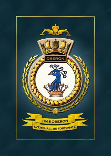 HMS OBERON - SUBMARINE - SHIPS CREST | JACKS TAXI