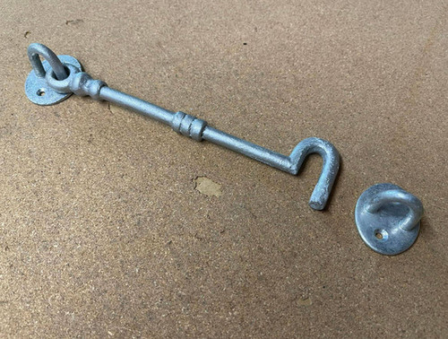 8 inch Galvanised Ornamental Cabin Hook | Gate Fittings Direct