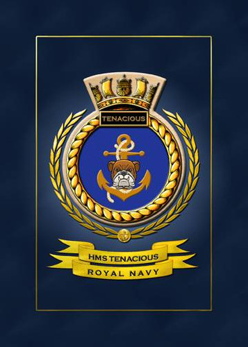 HMS TENACIOUS - SHIPS CREST | JACKS TAXI