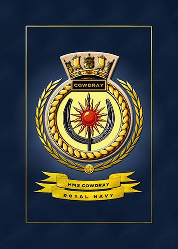 HMS COWDRAY - SHIPS CREST | My Vxw Site Z4zmk6 1