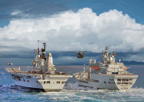 RFA WAVE KNIGHT & HMS ARK ROYAL "RAS ll" | JACKS TAXI
