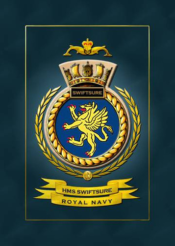 HMS SWIFTSURE - SUBMARINE - SHIPS CREST | JACKS TAXI