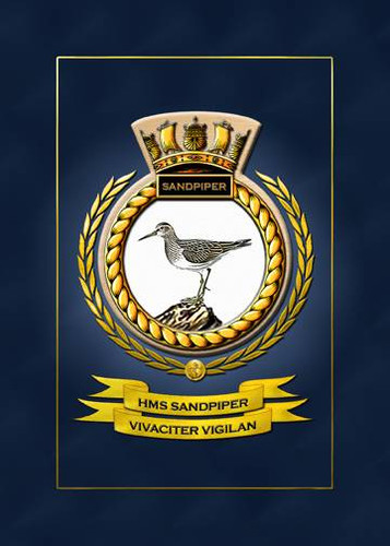 HMS SANDPIPER - SHIPS CREST | JACKS TAXI