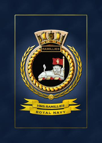 HMS RAMILLIES - SHIPS CREST | JACKS TAXI