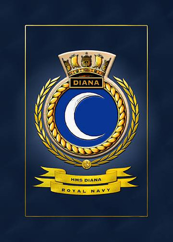 HMS DIANA - SHIPS CREST | JACKS TAXI
